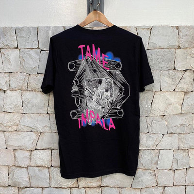 Tame Impala致幻乐队美式街头vintage复古潮流落肩短袖男女Tee恤