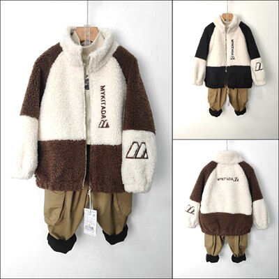 啦芙莱加厚秋冬毛绒外套男童女童