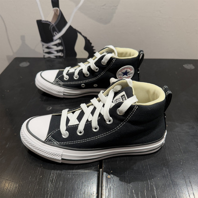 匡威男女中帮复古帆布鞋休闲鞋