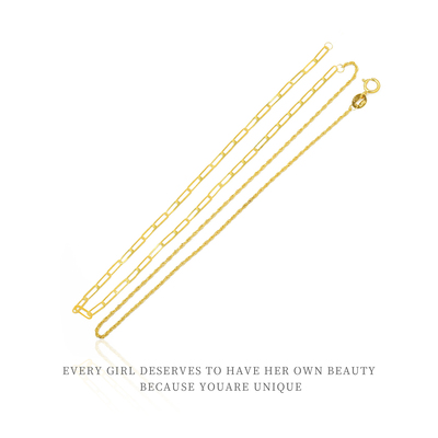 18k金AB麻绳链 链长约45cm【QL07444】