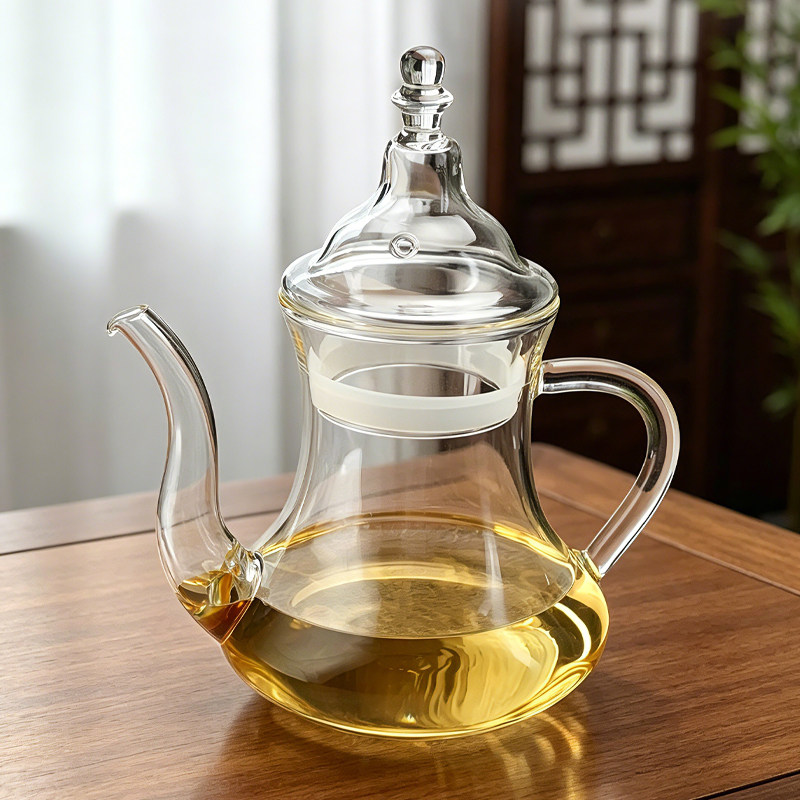 全度中东阿拉伯玻璃壶咖啡壶耐高温玻璃茶壶煮茶壶花茶壶酒壶