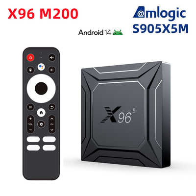 X96 M200 Amlogic s905x5m 4K tv box 5G WiFi BT5.0 Ai-SR 1000M