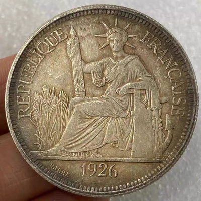 银元外国钱币站人站洋墨西哥鹰洋银币仿真品复古银圆收藏大洋