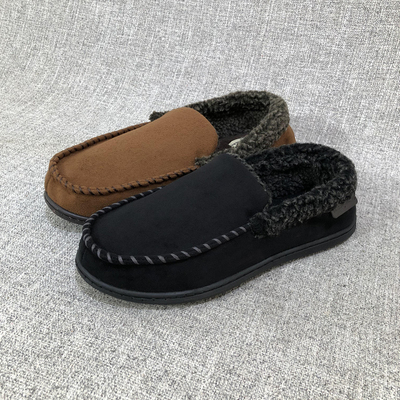 外贸休闲踩屎感加棉保暖防滑耐磨懒人鞋套脚大码男鞋单鞋 F4248