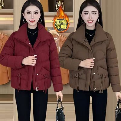 妈妈冬装棉衣外套2025年新款保暖时尚中老年女装冬季棉服加厚棉袄