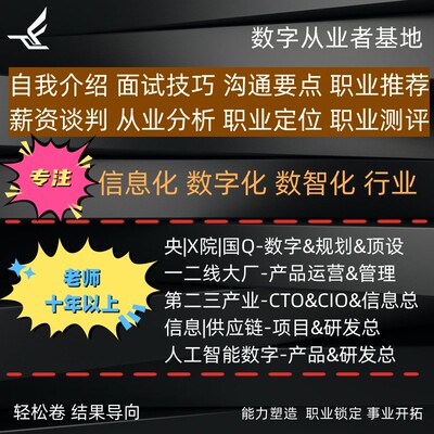 职业辅导领域it总监经理级月薪年终奖软件简历优化规划offer猎头