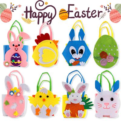 Easter Satchel Basket Rabbit Egg Chick Candy Bag DIY Creativ