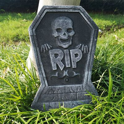 Halloween Home Decorations Graveyard Tombstone Cemetery 4 Di