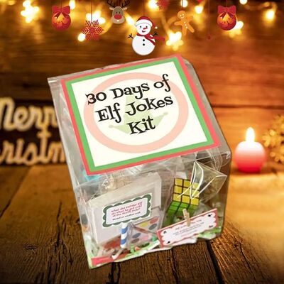 Elf Activities Elf Kit 24/30 Days of Christmas Funny Plastic