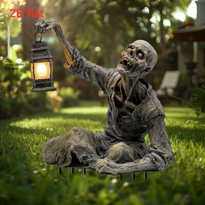 Halloween Lantern Terror Zombie Ornament Spooky 2D Acrylic G