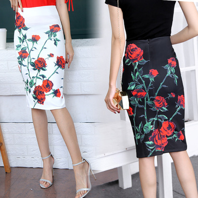 Summer high waist package hip skirt ladies long skirts包臀裙