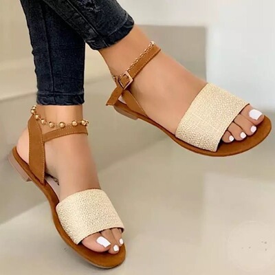 罗马凉鞋女平底沙滩鞋women flat sandals roman shoes size 43
