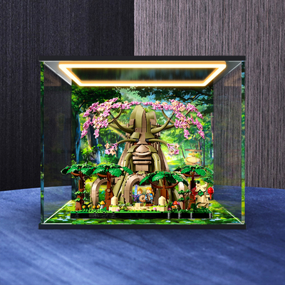 适用游戏塞尔达传说高达77092德库树2in1防尘回型灯亚克力展示盒