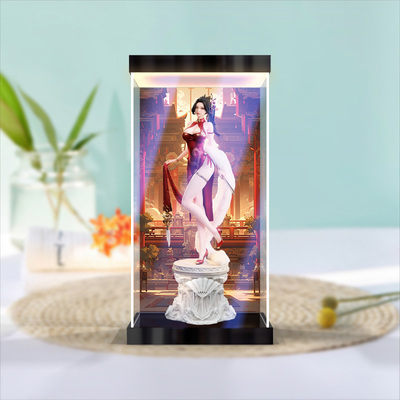 灯箱款展示盒适用BearPanda 不知火舞 摆件手办亚克力透明防尘罩