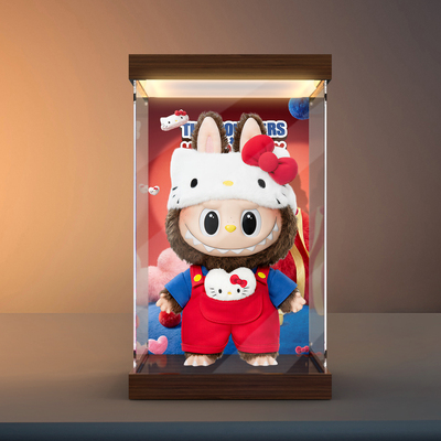 川帝适用泡泡玛特THE MONSTERS × HELLOKITTY搪胶毛绒公仔展示盒