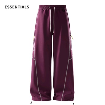 ESSENTIALS山系户外三防加绒冲锋裤男女冬季防风防水工装休闲裤子