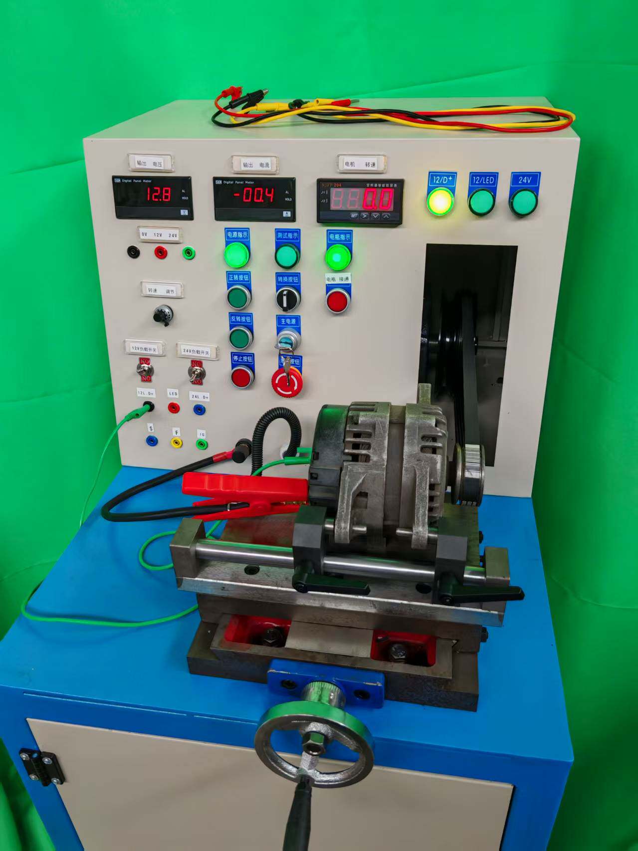 汽车发电机测试台 尺寸120 55 75mm带负载60A电压220V 电动机3kw
