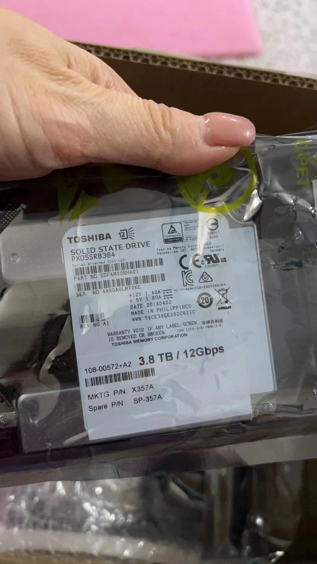 NetApp X357A-R6 3.8T 12G SSD 108-00572 FAS26/2700 DS224C硬盘_虎窝淘