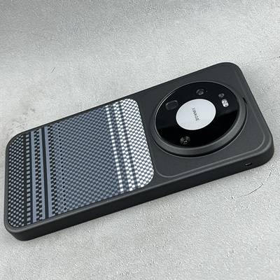 适用华为mate80Promax手机壳黑色碳纤维纹磁吸mate70Air贴皮保护套苹果xiaomi17Mate80pro高级小米17pro