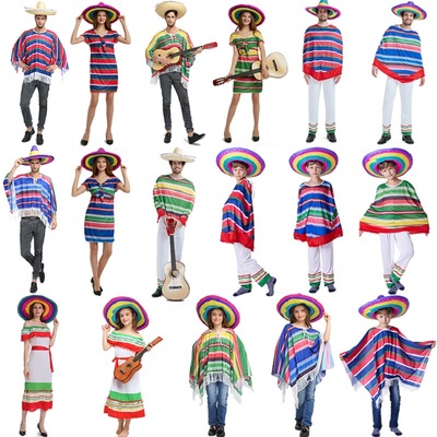 墨西哥cosplay服装披风儿童衣服