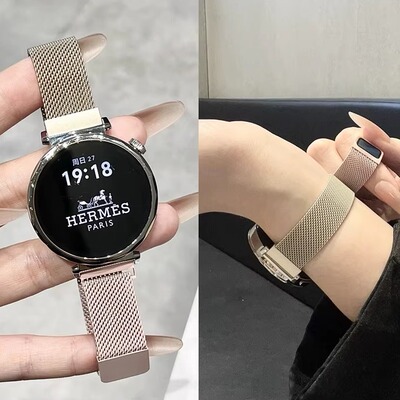 适用华为GT5Watch5夏天米兰尼斯金属磁吸表带GT4GT3Progt21Fit5/4