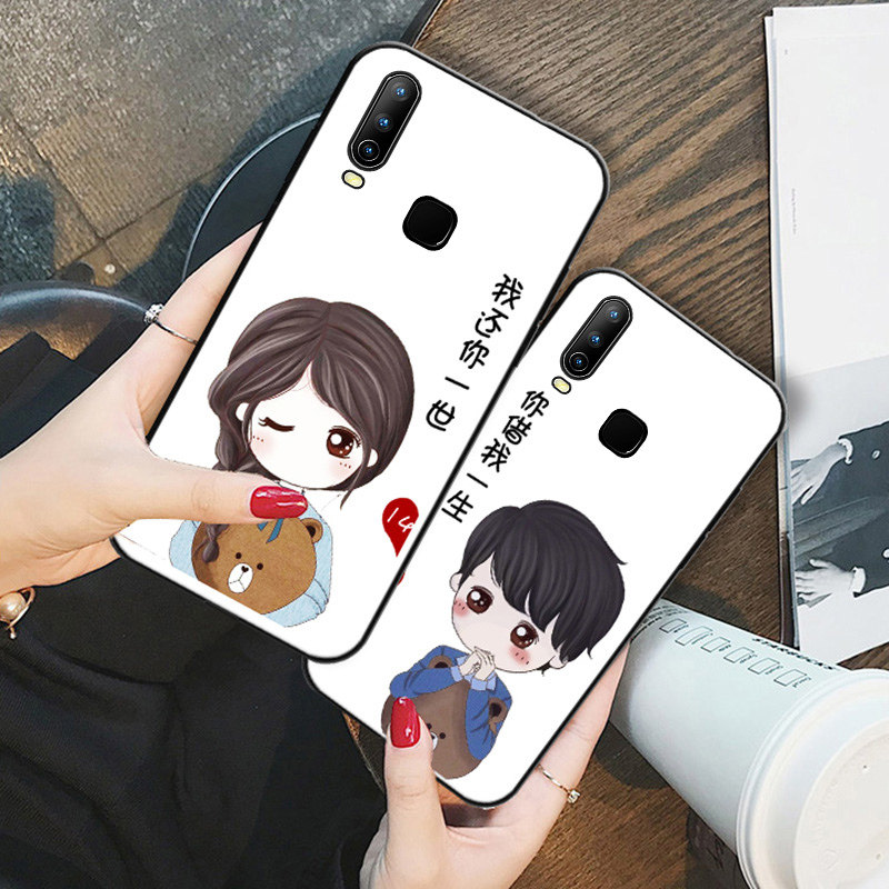 vivoU3X手机壳vivo U3X保护套情侣软硅胶viv0u3x全包软边防摔新品v1vo软壳潮牌男女款V1928A超薄磨砂卡通动漫_虎窝淘