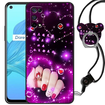 真我Q2手机壳女款realmeQ2情侣卡通可爱网红RMX2117硅胶磨砂外壳5G全包边软防摔套realme真我Q2男潮个性时尚