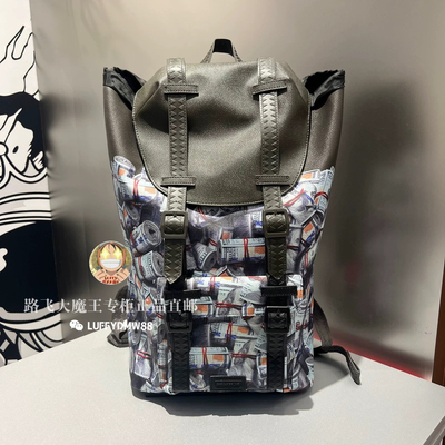SprayGround专柜正品 鲨鱼嘴W0845712美金双肩包男潮牌大容量背包