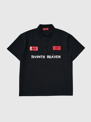 Seventh Heaven x 424 联名限定系列polo短袖衬衫