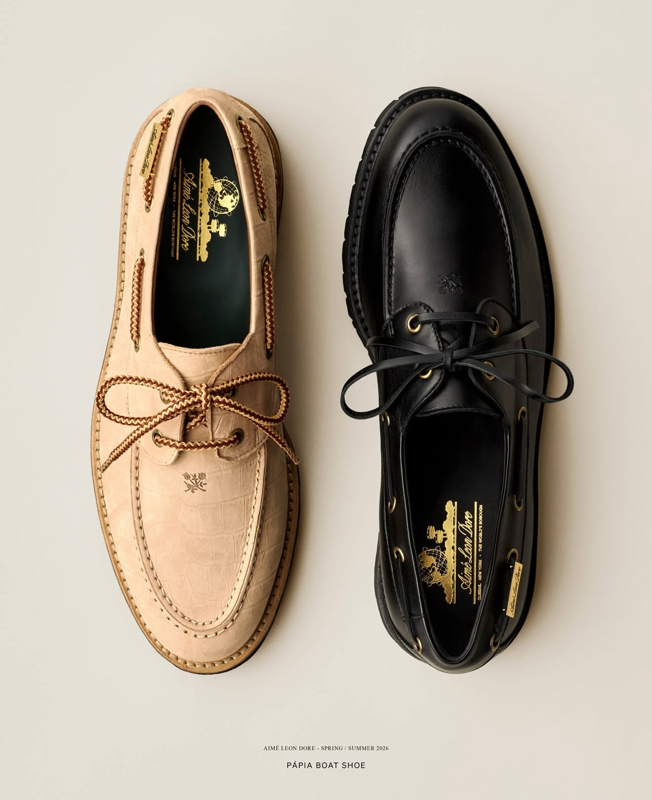 Aimé Leon Dore papia boat shoe低帮男皮鞋