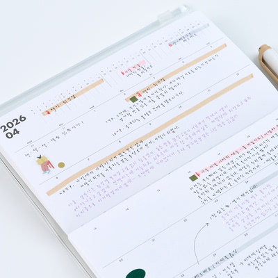 韩国ANA2026年月计划周计划手帐