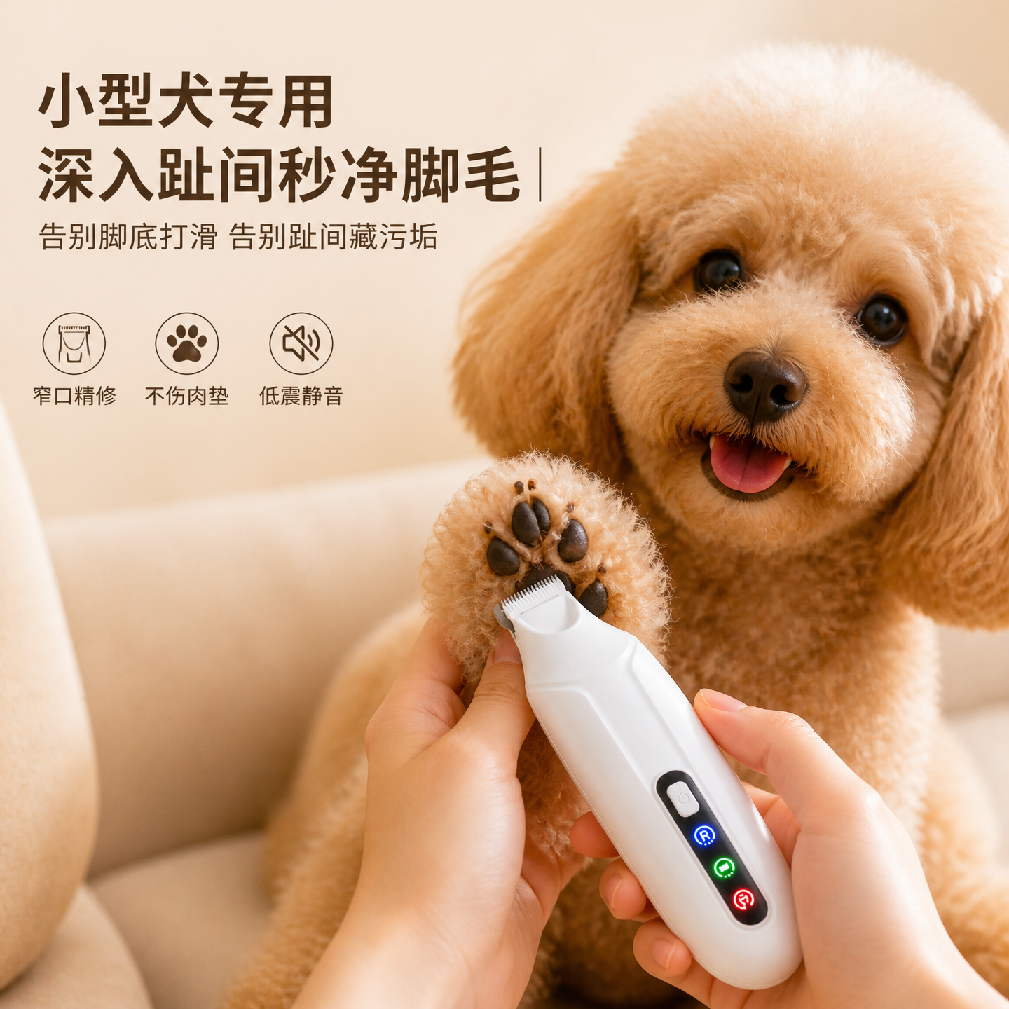 小型犬专用剃毛器电动修脚毛推子狗狗脚底修毛理毛宠物电推剪神器
