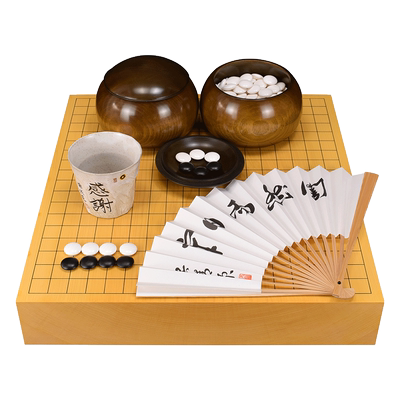 德川碁石店 围棋盘香榧木板目桌上盘日本进口11330/11331/11332