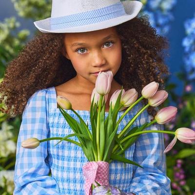 JANIEANDJACK方格女童连身短裤