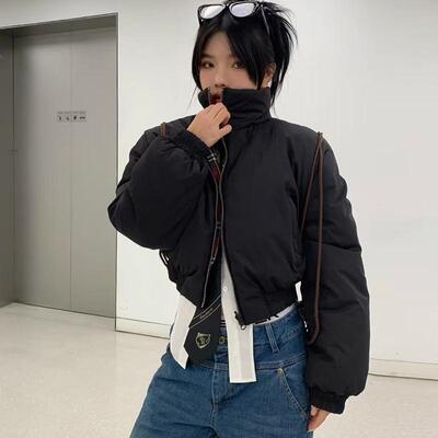 新年红格子飞行棉服正反两穿
