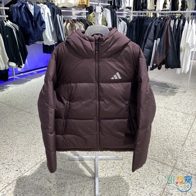 正品ADIDAS阿迪达斯女连帽羽绒服