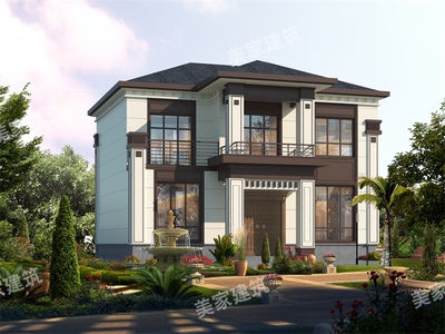 10.8x8.7二层别墅农村建房新中式风格设计施工图