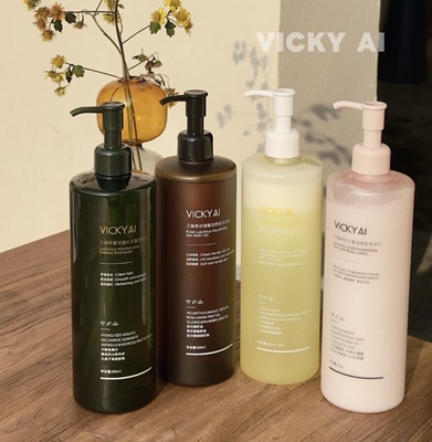 艾薇希Vicky AI肌光奢润柔肤身体乳养肤沐浴油丰盈洗发水500ml