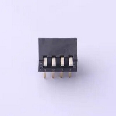 DSPV04LHGET 4位 2.54间距直插型 琴键侧拨型 拨码开关 DIP开关