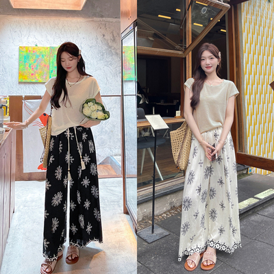 TAKIYAS SHOP 针织T恤/印花休闲裤