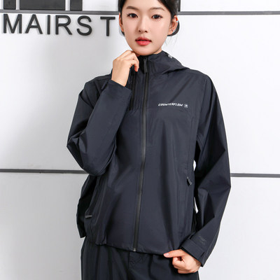 李宁CF溯万龙甲女子新款防暴风雨拉链简约宽松冲锋衣ACFU006