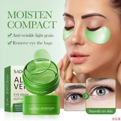 Aloe Vera Eye Mask Patch Remove Dark Circle Atni wrinkle眼膜