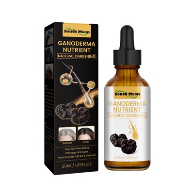 Black Ganoderma lucidum white to black black hair solution
