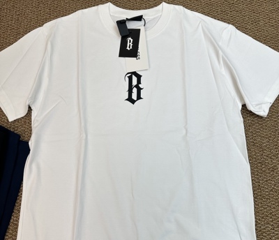 BONELESS基础字母LOGO发泡印花短袖美式高街T恤夏季情侣休闲体恤