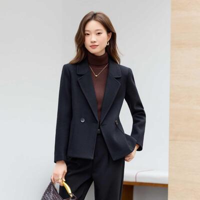 高AJN8686作级感气质范修身短款西装套外女职业装女神通勤工服小