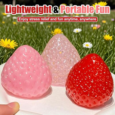 1pcs Taba Squishies Strawberry Fruit Squeeze Toys Kawaii Sti