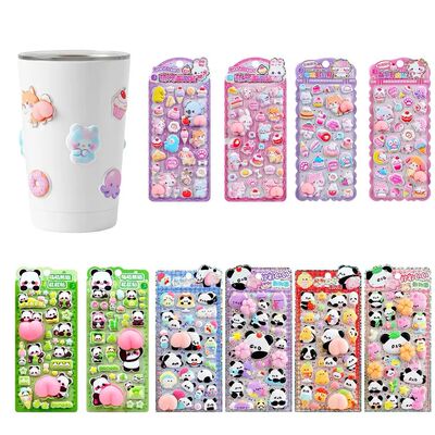 1PC Kawaii Pet Butt Sticker Soft Pinched Happy Buttocks Stic