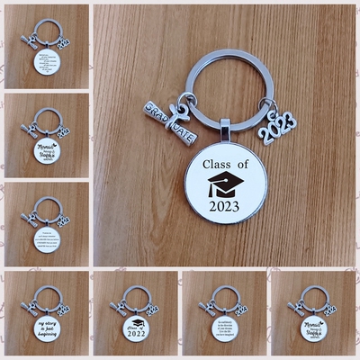 Keychain Pendant Dome Glass 2023 Graduation Season Gift Gift