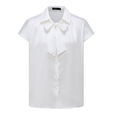 【赠送丝巾/色丁布/商场同款】G2000女2025春夏气质短袖休闲衬衫.