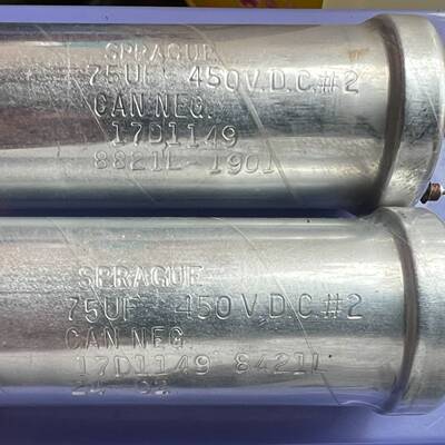可维修SPRAGUE/思碧75uf450vdc一对价